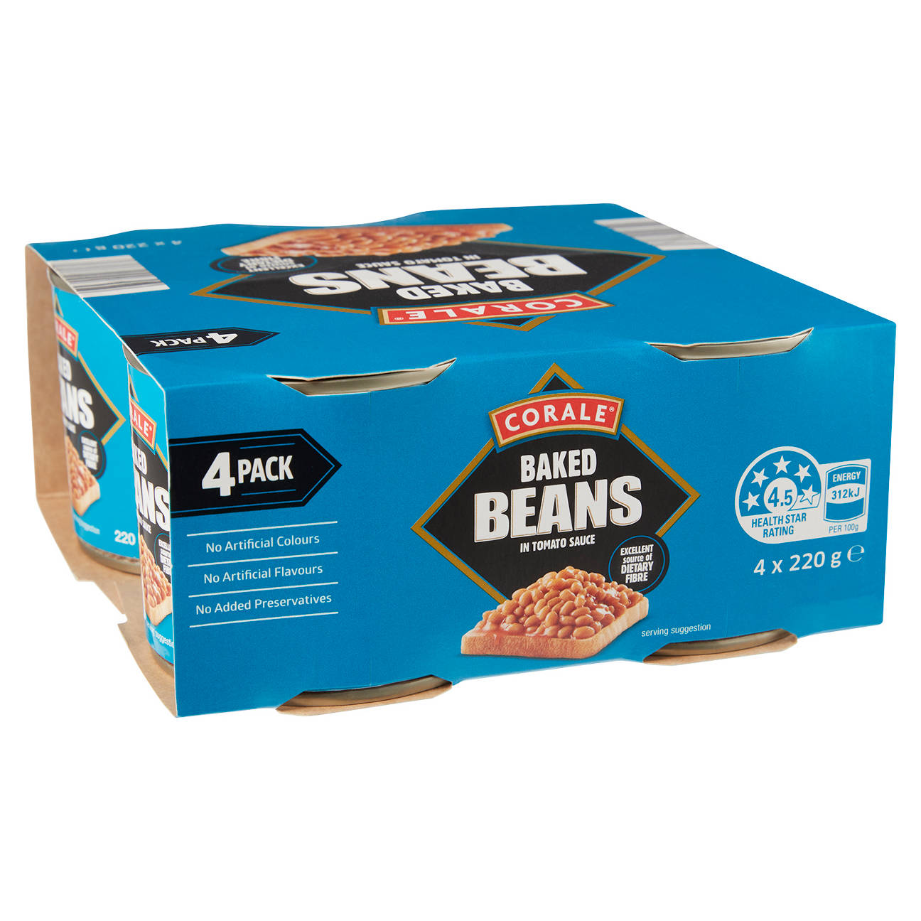 Baked Beans 4 Pack 220g